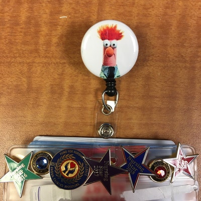 Muppets beaker Badge Reel - Etsy