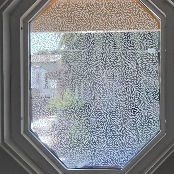 Pvc-free Leaded Clear Glass Decorative Window Film Square Pattern - Etsy