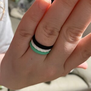 Stackable Silicone Rings Create your own set and color scheme | Etsy