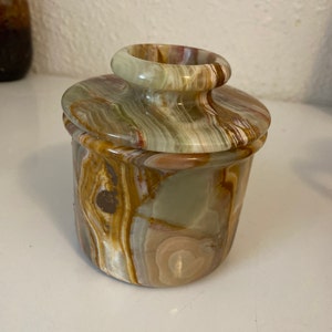 Marble Salt Cellar With Lid Unique 3 Salt and Pepper Cellar Gift for ...