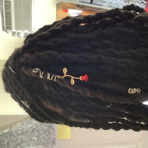 14K Gold Wired up Loc Cuffs Loc Jewelry / Braid Jewelry / Hair - Etsy