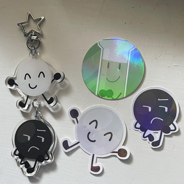 One Double-sided Keychain - BFDI: TPOT - Object Show - Etsy