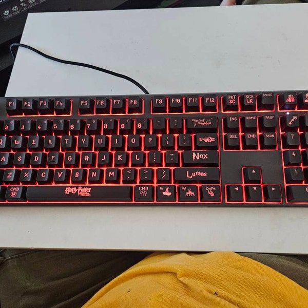 English & Japanese Dual Languages Backlit Keycaps Set for Mechanical ...