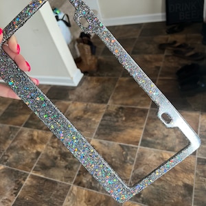 Holographic Resin License Plate Frame - Etsy