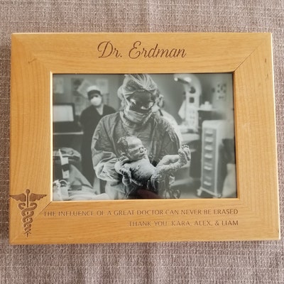 Personalized Doctor Picture Frame by Lifetime Creations: Thank You Gift ...