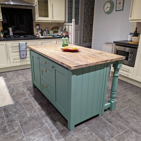 Bespoke Farmhouse Kitchen Island (the Burford) - Etsy UK