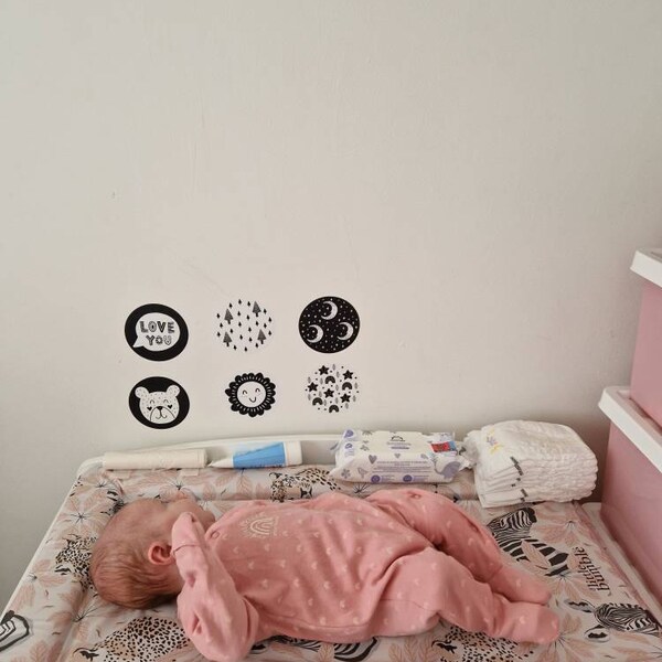 24 Design Baby Sensory Development Flash Cards Object Set High Contrast ...