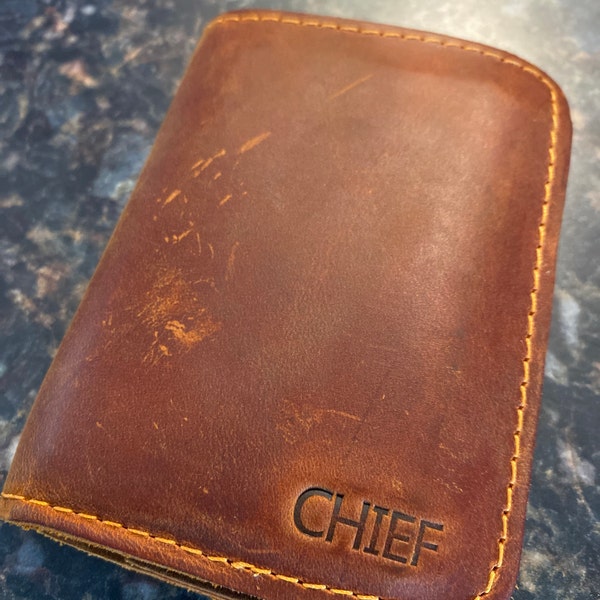 Handmade Slim Front Pocket Wallet, the Wilder Slim Wallet, Antique ...