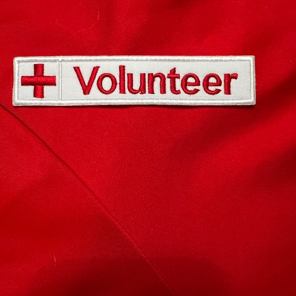 Red Cross Medic Custom Name Text Patch Firs Aid Paramedic Hook Backing ...