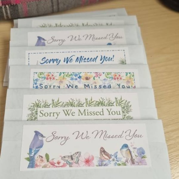 JW Set of 40 Postcards Sorry We Missed You Please Visit Jw.org Not at ...