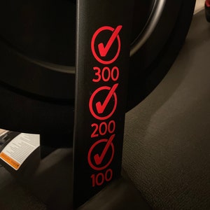 Milestone Cycling Decals Fun Century Sticker Indoor | Etsy