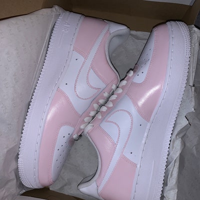 Pink Custom Air Force 1 Custom Nike Air Force 1 Pink Tones Custom Air ...