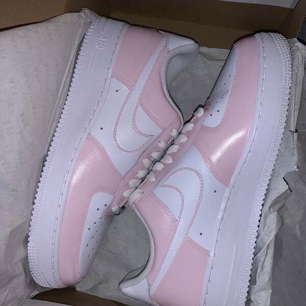 Pink Custom Air Force 1 - Custom Nike Air Force 1 - Pink Tones Custom ...
