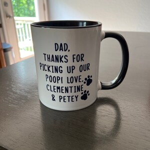 Thanks For Picking Up My Poop Dog Dad Gift Personalized Gift | Etsy