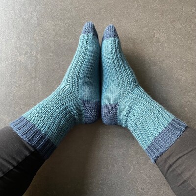 Easy Textured Sock Pattern Set the Hello Sailor Sock Set - Etsy