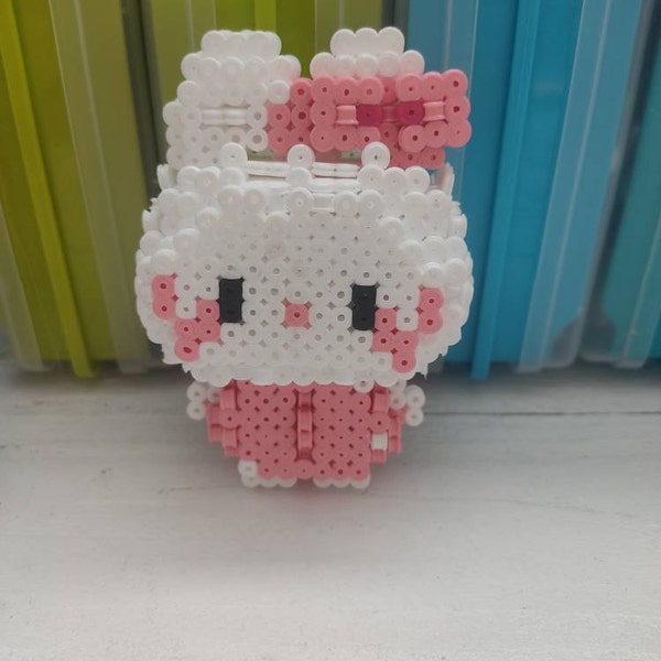 3D Perler Bead Digital Pattern Kawaii Bunny Cosplay Japanese Characters ...