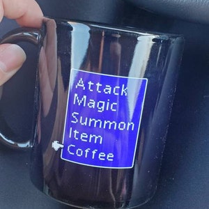 Final Fantasy 7 Battle Menu Coffee Mug Final Fantasy 7, Ff7 Remake - Etsy