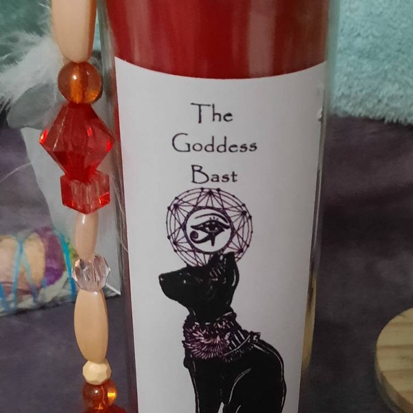 Bast Goddess. Bastet Candle. Bastet Ritual Candle. Family Candle. Joy ...