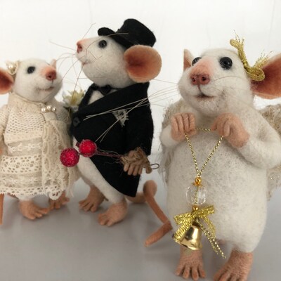 Homeless Mouse, Collectible Doll, Felted Mouse, Soft Sculpture, Felted ...