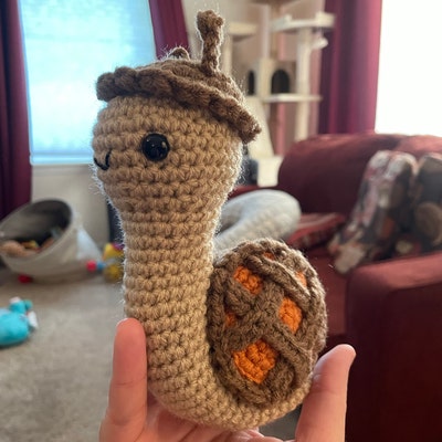 Crochet Pumpkin Pie Snail Pattern Crochet Snail Plush Fall - Etsy Canada