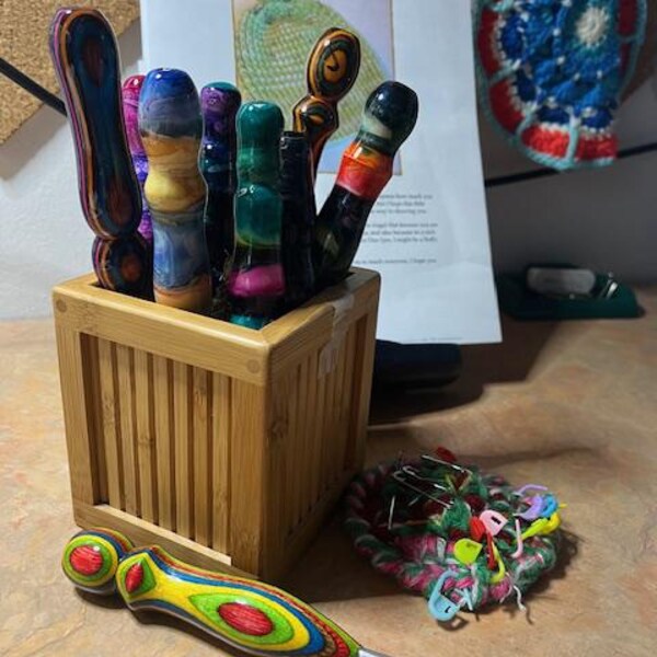 Susan Bates F / 3.75 Mm 1 Handmade Too Shay Crochet Hook Handle With ...