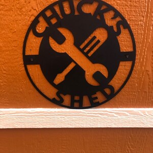 Personalized Shed Sign Metal, Tool Shed Sign, Garage Decor, Sign for ...