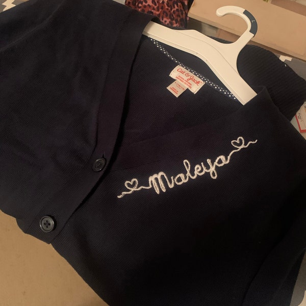 The "mallory" Cursive Satin Font With Heart Swashes Machine Embroidery ...