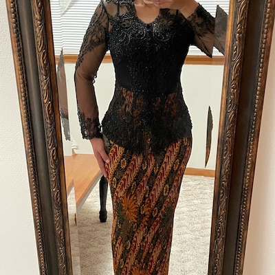 Kebaya off Shoulder, Custom Kebaya Modern, Custom Formal Event Dress ...