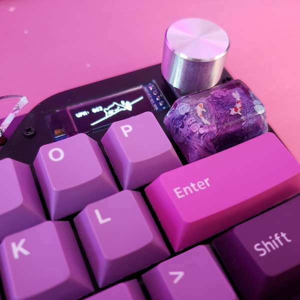 Blue and Purple Koi Resin Keycap | Artisan Keycap Handmade SA and OEM ...
