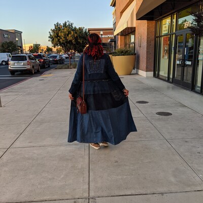 Upcycled Patchwork Denim Duster,boho Duster,gypsy Coat,festival Duster ...