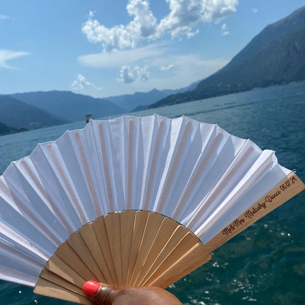 Personalised Wooden Fan, Wedding, Hen Do Fan for Bridal Party ...