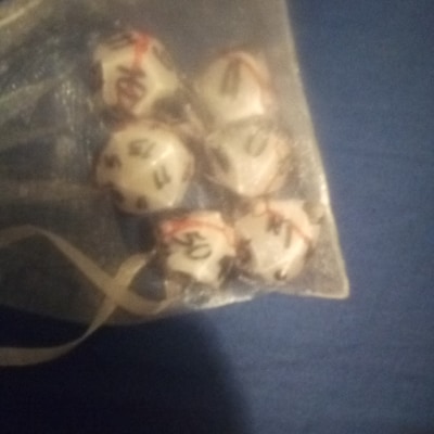 Pokeball Inspired Dice, 7 Piece Ployhedral Set - Etsy