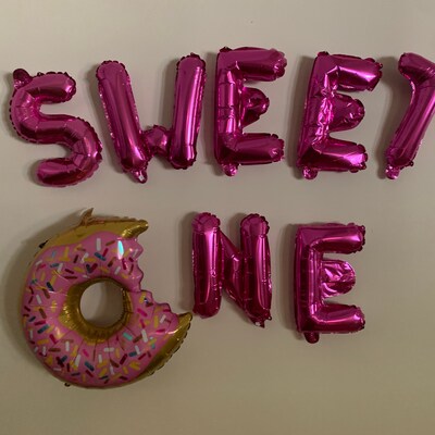 Sweet One Balloons Donut Birthday Decor First Birthday Party 1st ...