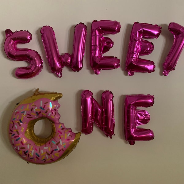Sweet One Balloons Donut Birthday Decor First Birthday Party 1st ...