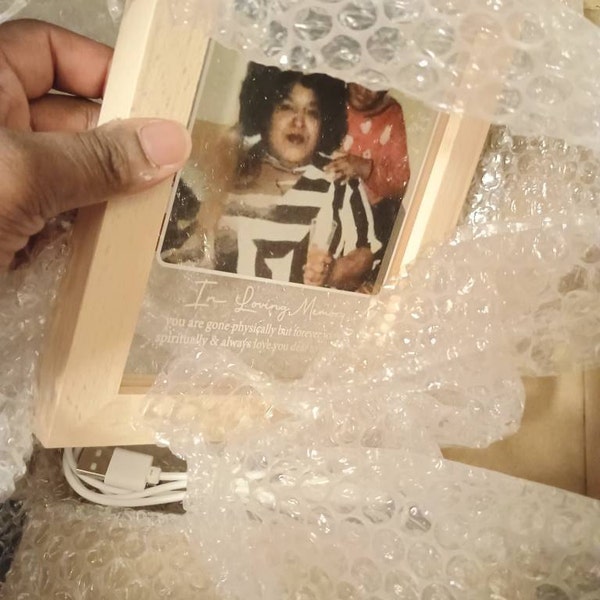 Personalized Mom Light Frame, Custom Acrylic Led Light for Mom, Mothers ...