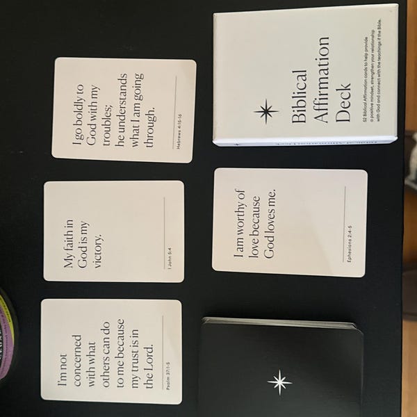 Biblical Affirmation Deck | 52 Card Deck of Bible Quotes | Daily ...
