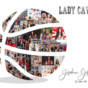 PRINTABLE Custom Basketball Photo Collage Coach Gift - Etsy