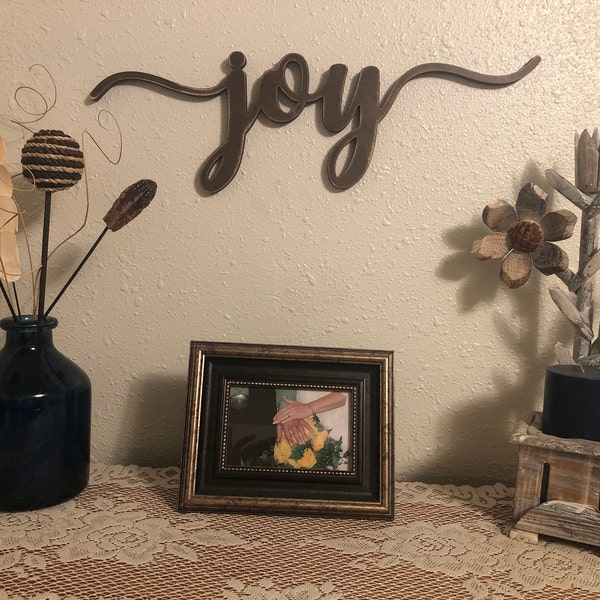 Joy Wood Cutout | Joy Sign | Wood Joy Sign - Etsy