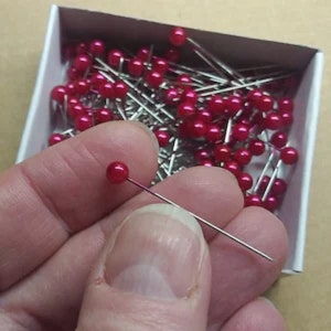 Sequin Pins for Crafts HALF POUND Box Choose Silver 3/4 or Silver 1 ...