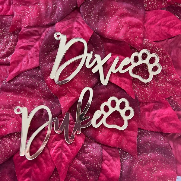 Pet Christmas Stocking Tags WITH Ring Dog Stocking Christmas Tree ...