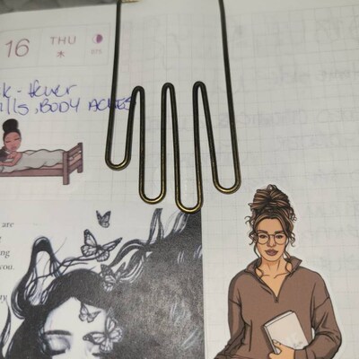 Hand Paper Clips, Cute Planner Clips, Bookmarks, Japanese Classic Paper ...