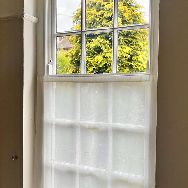 Cotton Muslin Blind, Flat Curtain, Egyptian Cotton, Max Length 120cm - Etsy