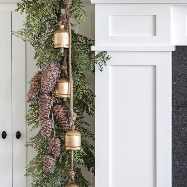 Bellsvilla Cow Bells for Home Garden & Christmas Hanging Decor 4 Rusted ...