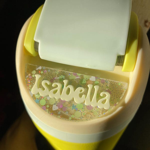 Daisy Owala Reusable Adhesive Name Plate Owala Topper 16 Oz 24 Oz 32 Oz ...