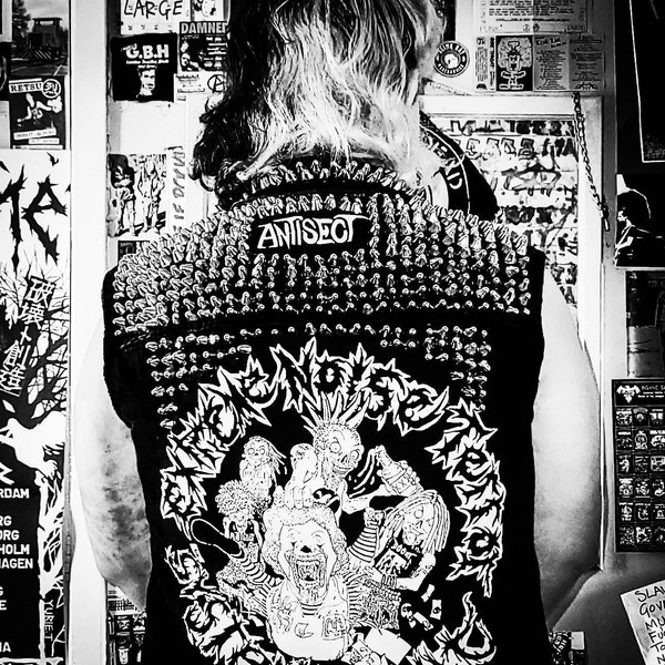 ANTI MUSIC Embroidered Patch Grindcore Mincecore - Etsy