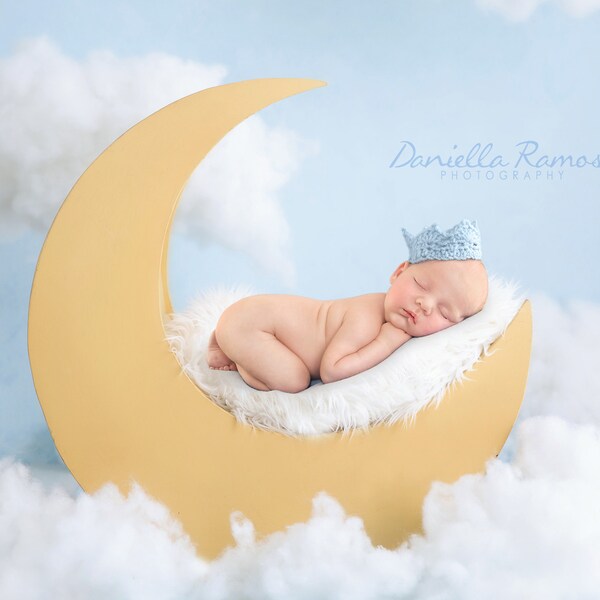 Newborn Digital Backdrop Sky Moon Newborn Photo Prop Newborn Digital ...