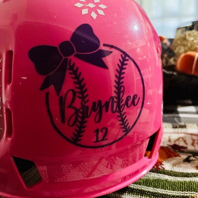 Personalized Softball Decal/custom Softball Decal/softball Sticker ...