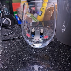 Set of 3 Kirby Face Sticker Transparent - Etsy