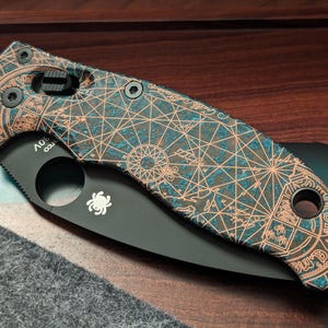 Shipwrecked Patina Spyderco Smock Copper Scales KNIFE NOT INCLUDED ...