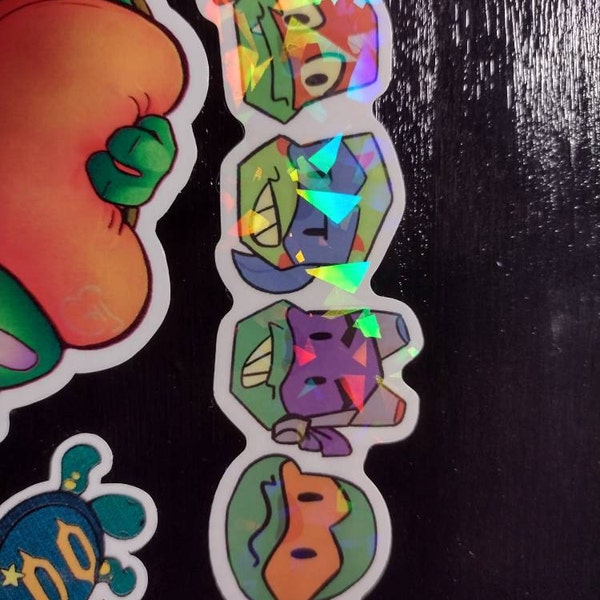 Rottmnt Stickers // Broken Glass Holographic // 4 In - Etsy